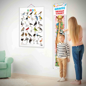 Birds and GIRAFFE HEIGHT CHART | Set of 2 chart |Birds and Giraffe ...