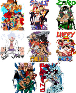 One Piece Posters for Wall and Room Set of 8 - 300 GSM, 12x8 Inch ...