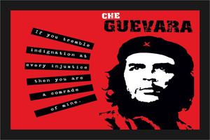Che Guevara Motivational Poster with A4 Size Frame F-236 Paper Print ...