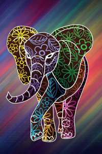 Elephant Poster for Room Wall Decoration, Size - 12 X 18 inches || EB ...