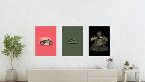 Pack of 3 Aesthetic Royal Enfield Bullet Poster Printed on 180 Gsm A4 ...