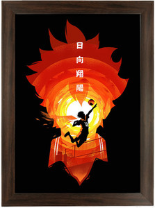 Haikyuu Anime Number One Shortie Poster with Brown Frame Paper Print ...