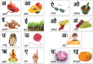 Hindi alphabet chart Poster Multicolor Photo Paper Print Poster ...