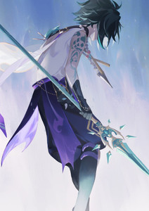 Xiao Genshin Impact Matte Finish Poster Paper Print - Animation ...
