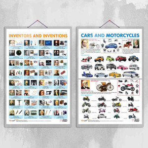 INVENTORS AND INVENTIONS and CARS AND MOTORCYCLE Chart | Combo of 2 ...
