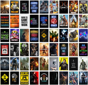 Pack of 54 Games Aesthetic Wall Collage Kit Posters | Posters for Wall ...