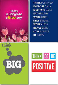 Poster Sized Set For Positive Thinking (Large Print, 36x24 Inches ...