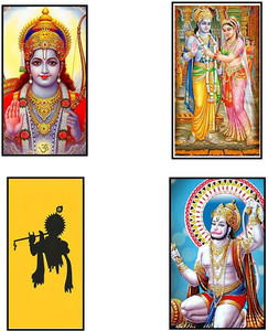 'Spiritual / Gods Posters' (Pack of 4) for Room & Office Paper Print ...