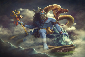 Shiv Ji Poster on 300gsm With Gloss Lamination (Unframed) With 3M ...