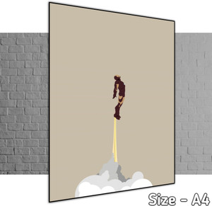 FLYING IRON MAN DIGITAL A4 SIZE WALL POSTER Paper Print - Comics ...