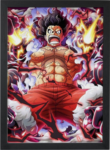 onepiece poster with frame luffy poster (Size_13x9.8 inch) Paper Print ...