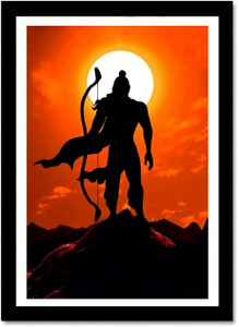 Shree Ram Wall Poster With frame For Home And office Decor, Lord Rama ...