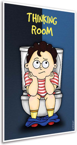 Poster-Thinking Room Funny Poster for Bathroom Washroom Door Home ...
