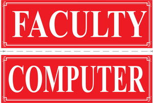 Poster School Sticker Faculty Computer (13x19 Inches, Wall Poster ...