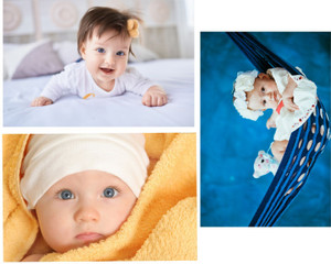 Cute baby poster new born baby combo set 3 Paper Print - Children ...