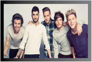 One Direction Music Frame Poster For Room Synthetic Wood Gloss ...