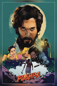 Pushpa Allu Arjun Matte Finish Poster Paper Print - Animation ...
