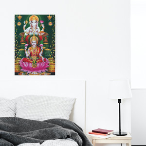 Goddess Lakshmi Devi Self Adhesive Poster for Pooja Room Photographic ...