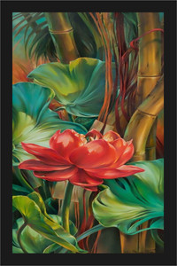 Flower Scenery Nature Poster with A4 Size Frame F-117 Paper Print ...