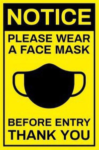 PLEASE WEAR MASK POSTER FOR HOME AND OFFICES Paper Print - Animation ...