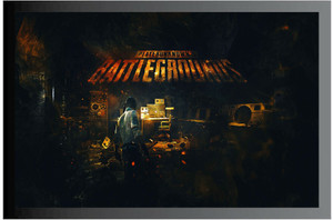 Pubg Game Frame Poster For Room Synthetic Wood Gloss Lamination F81 ...
