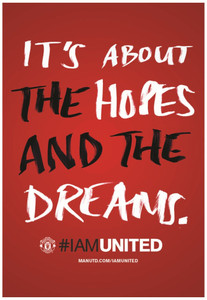 Manchester United Dreams Inspirational Motivational Wall Poster A4 Size ...