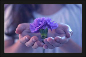 Flower Scenery Nature Poster with A4 Size Frame F-158 Paper Print ...