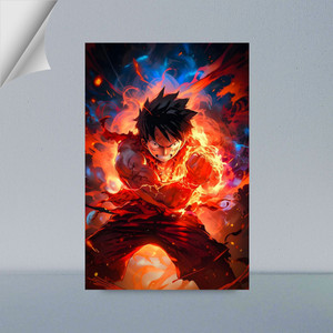Unique Decor | MONKEY D LUFFY ANIMATION | HAKI TURNS INTO FIRE | ONE ...
