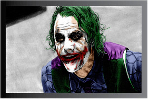 Joker Frame Poster For Room Synthetic Wood Gloss Lamination F37 Paper ...