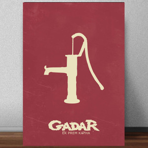Gadar Movie Pop Art Vinyl Poster for Room & Office Multicolor Paper ...