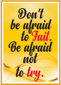 Poster Motivational Poster Fail Not To Try sl-14618 (LARGE Poster ...