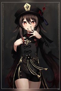 Genshin Impact Hu Tao Matte Finish Poster Paper Print - Animation ...