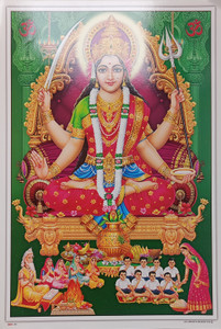 Santoshi Mata Hindu Devi Poster Fine Art Print - Religious posters in ...