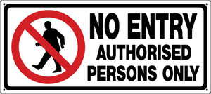 Poster No Entry Large Poster sl-8941 (Large Print, 36x24 Inches, Banner ...