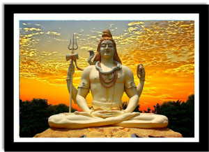 Shiv ji Poster for Room,Lord Shiva framed poster Photographic Paper ...