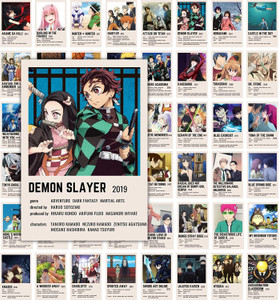 Naruto Anime Wall Poster | Pack of 18 wall collage kit |Anime Wall ...