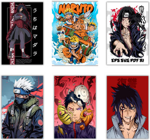 Anime Naruto Posters, Pack of 6 poster , (12x18) inch per posters ...