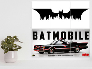 Batman & Batmobile Special Edition High-Quality Poster Split A4 Size ...
