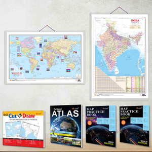 India POLITICAL - MAP PRACTICE BOOK, WORLD POLITICAL - MAP PRACTICE ...