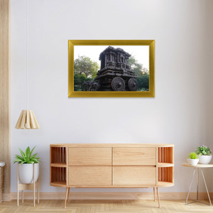 Stone Chariot Hampi Hindu Tample | Top Acrylic Glass 13 X 19 Inch ...
