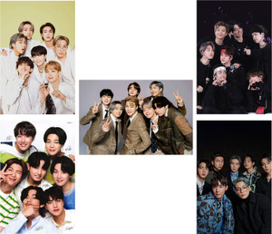 BTS Poster | BTS Army Poster | Set of 5 | 350GMS Paper Print - Music ...