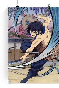 Inosuke Hashibira Poster | Demon Slayer Inosuke Hashibira Poster ...