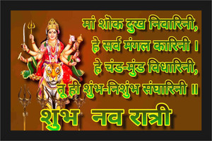 Devi Mata Religious Poster with A4 Size Frame F-347 Paper Print ...