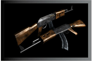 Pubg Game Frame Poster For Room Synthetic Wood Gloss Lamination F40 ...