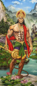 Hanumanji: Poster of Courage and Faith on 300gsm with Gloss Lamination ...
