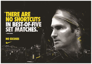 Roger Federer Quote Motivational Inspiration Wall Poster A3 Size ...