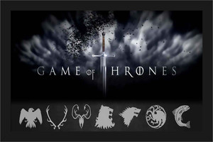 Game of Thrones GOT Poster with A4 Size Frame F-606 Paper Print ...