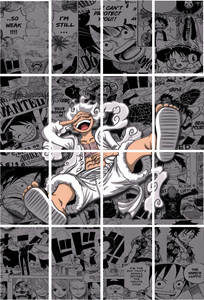 Manga Wall Collage Kit Monkey D Luffy Gear V Form – One Piece Anime ...