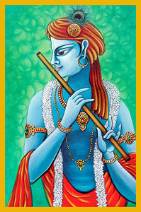 'Indian God - Krishna Poster' (Pack of 1) for Room & Office Paper Print ...
