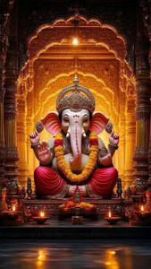 Ganesh Ji Poster on 300gsm Paper With Gloss Lamination (Unframed) With ...